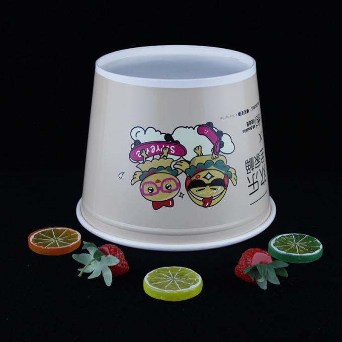 Safe Food Popcorn Chicken Bucket , Takeaway Paper Bucket Packaging